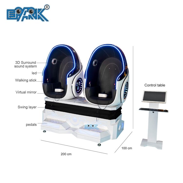 Amusement Park Arcade Virtual Reality Roller Coaster Vr Simulator Game Machine 2 Seats 9d Vr Egg ...